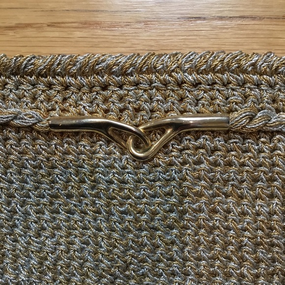 Rodo | Bags | Vintage Rodo Italy Gold Silver Metallic Weave Bag | Poshmark
